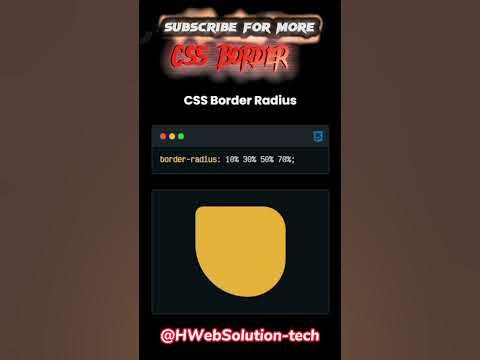 CSS Border Radius | #shorts #tricks #viral - YouTube