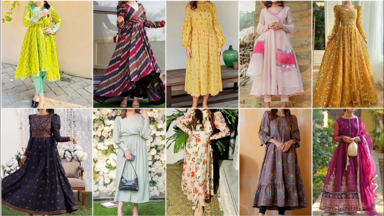 80+Modern frocks/Maxi/Gown designs || Trendy Casual long frock designs ...