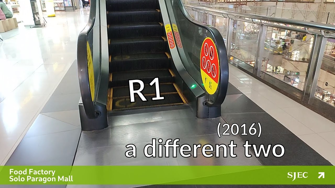 [R1] SJEC FES Escalators · Food Factory, Solo Paragon Mall - YouTube