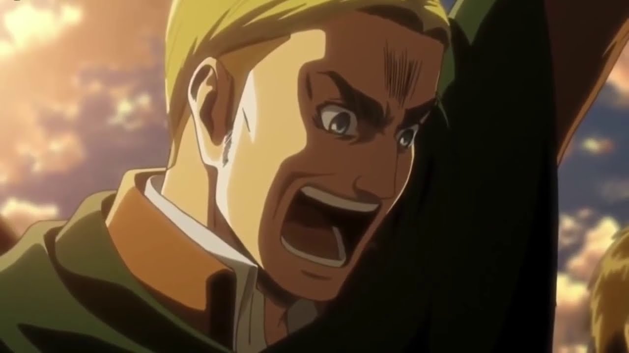 erwin smith screams like an idiot - YouTube