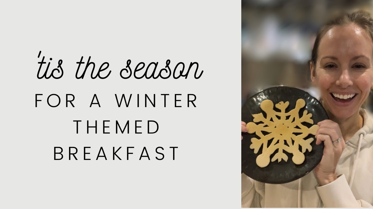 Easy and Fun Winter Themed Breakfast (snowflake pancakes) ️ #easyrecipe ...
