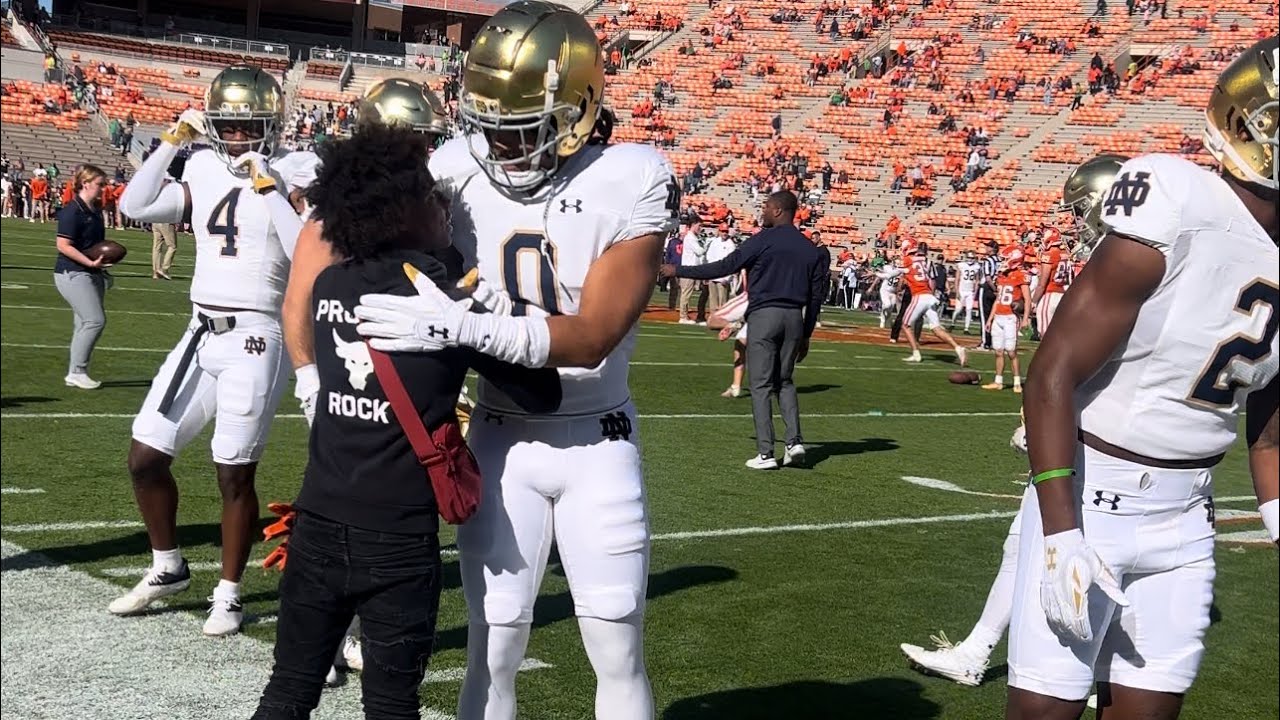 Badger meets Notre Dame Head Coach Marcus Freeman and his favorite ...