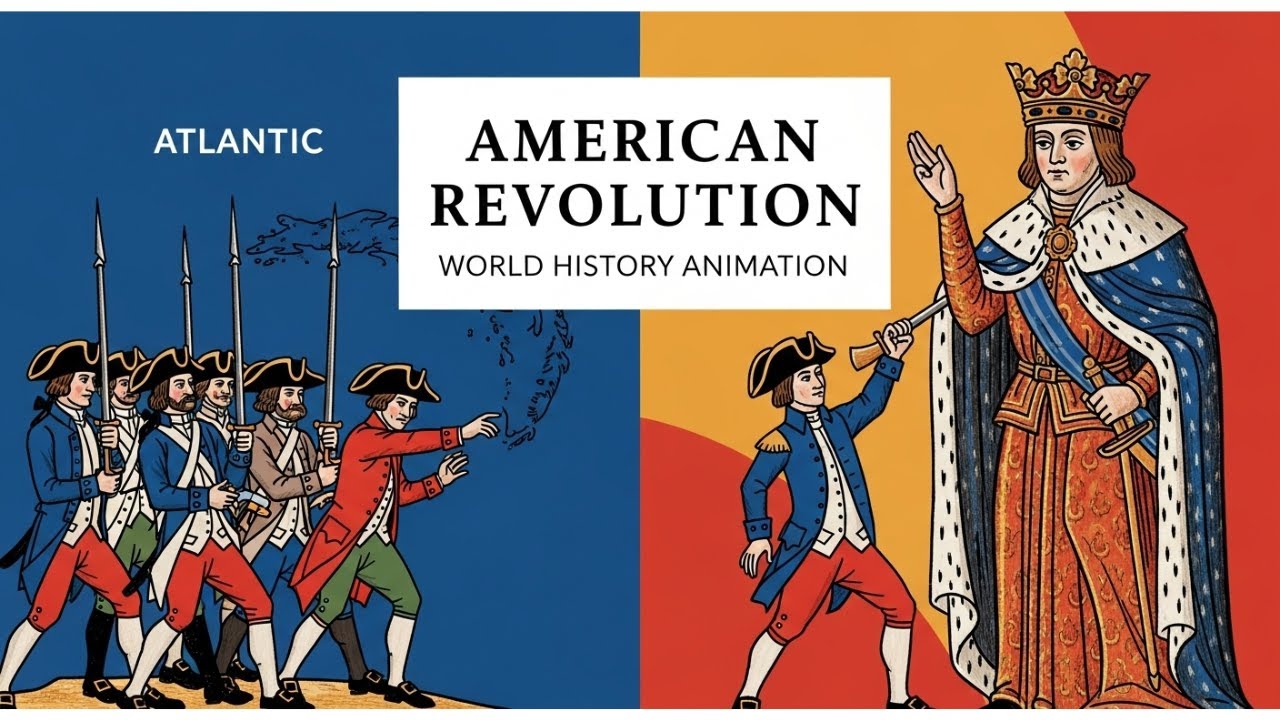 American Revolution | Birth of USA | World History Animation | UPSC ...