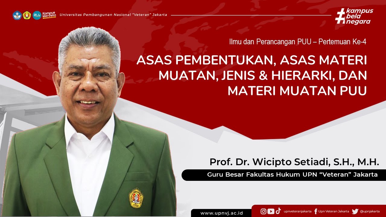 Prof. Dr. Wicipto Setiadi, S.H., M.H. - Ilmu dan Perancangan Perundang ...