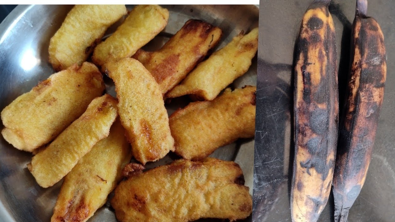 Pazham pori| Nendra banana bajji / பழ பஜ்ஜி| நேந்திரம் பழம் பஜ்ஜி ...