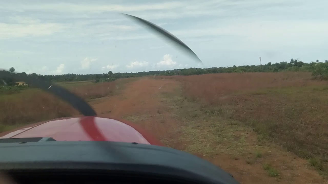 Landing on "airstrip" @ Sasstown, Liberia - YouTube
