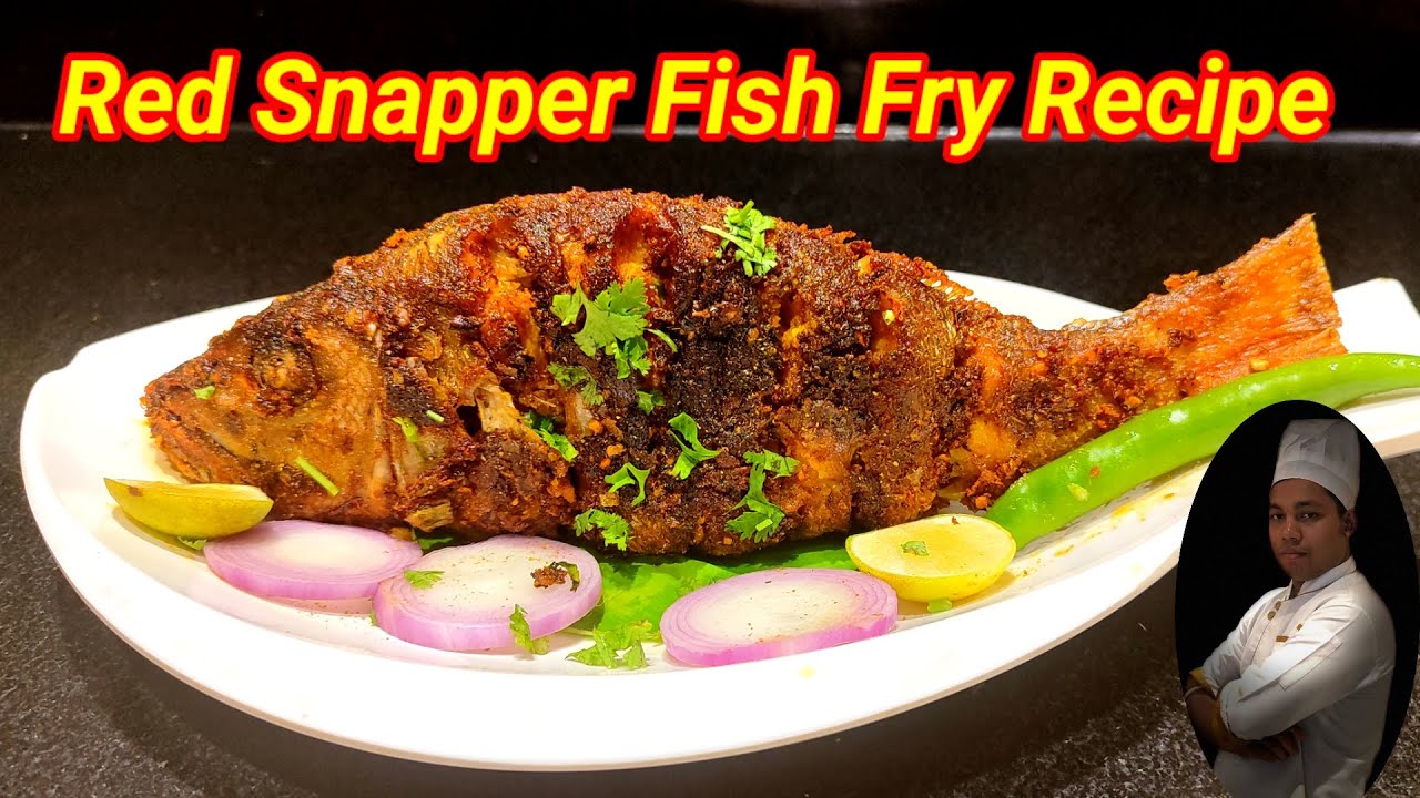 Red Snapper Fish Fry Recipe| Crispy Red Snapper Fried Fish | Indian ...