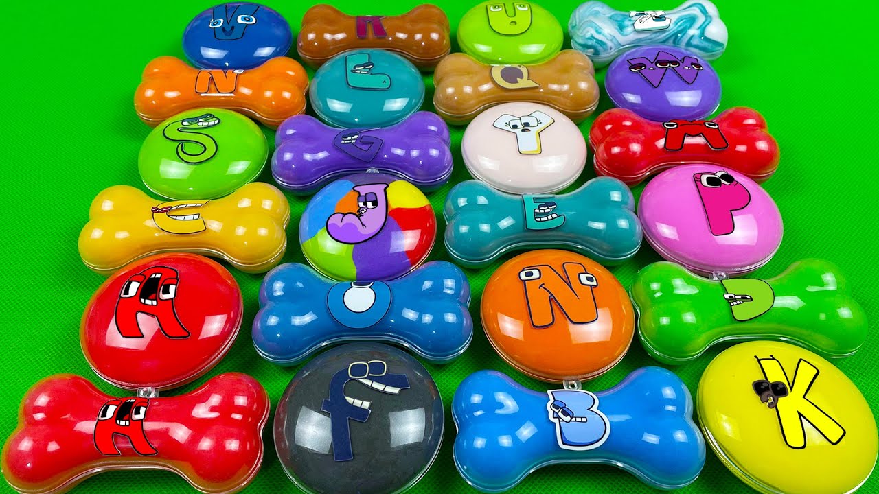 Alphabet Lore - Looking For A to Z Slime With Bone and Cake Coloring ...