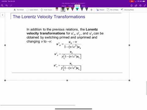 Intro to Modern Physics: The Lorentz Transformation for Velocity - YouTube