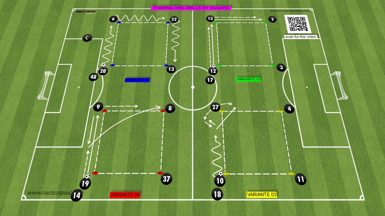 Pass and Drills With Square - YouTube