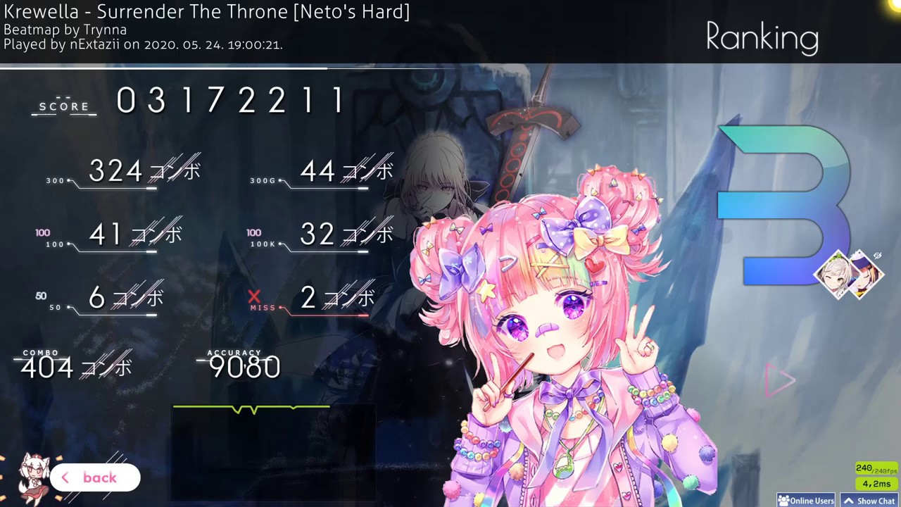 osu! - Krewella - Surrender The Throne [Net0's Hard] 3⭐ HDHR - YouTube