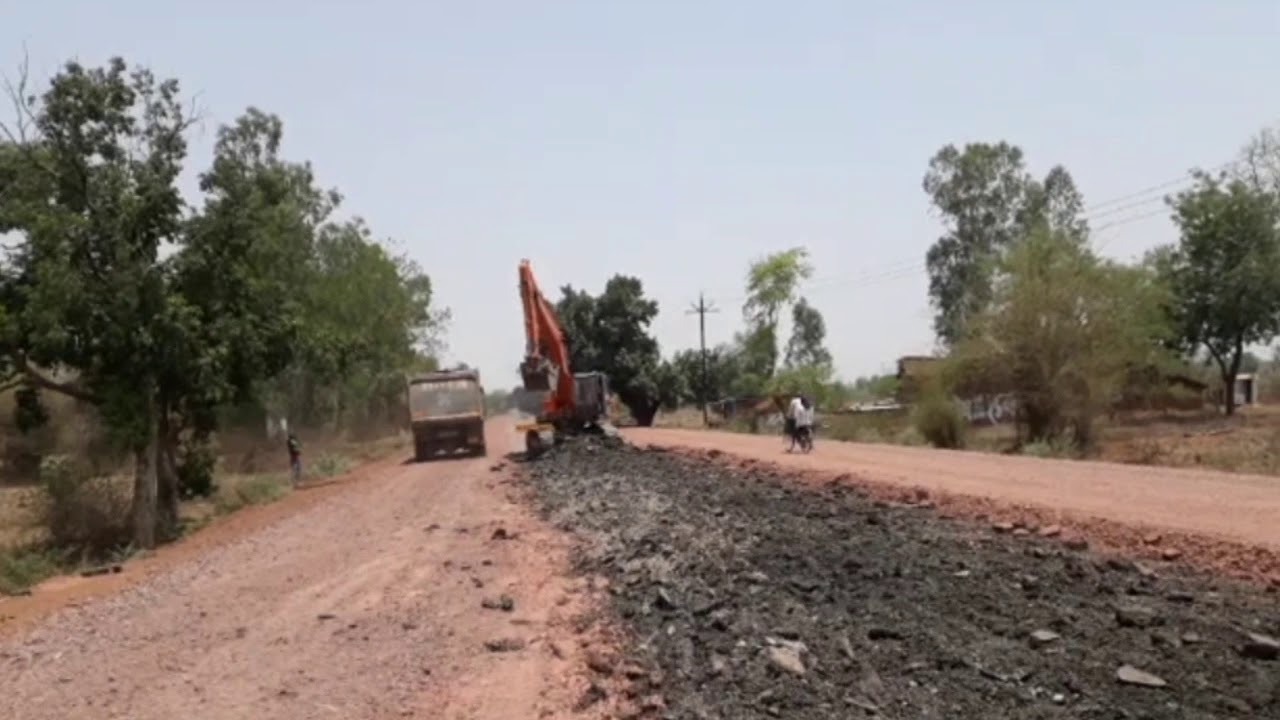 BITUMINOUS LAYER DISMENTALING OF EXISTING ROAD FOR WIDENING OF ROAD ...
