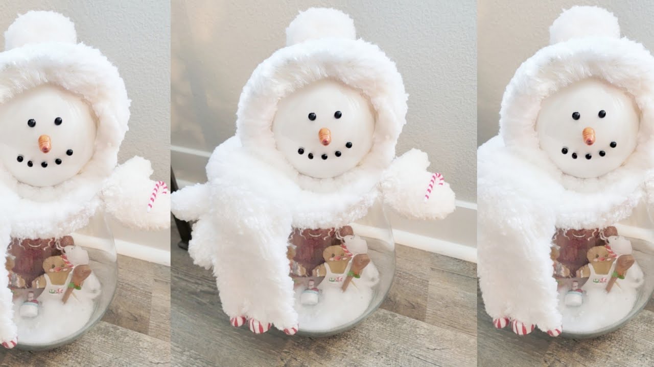 DIY | GINGERBREAD SNOWMAN | CHRISTMAS SCENERY | HIGH-END DIY | QUICK ...