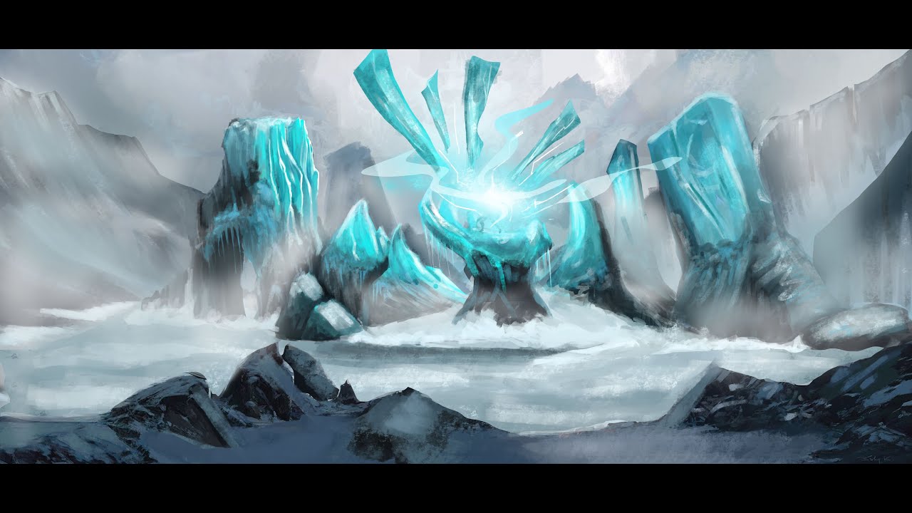 MAGICAL GLACIER -concept art - YouTube