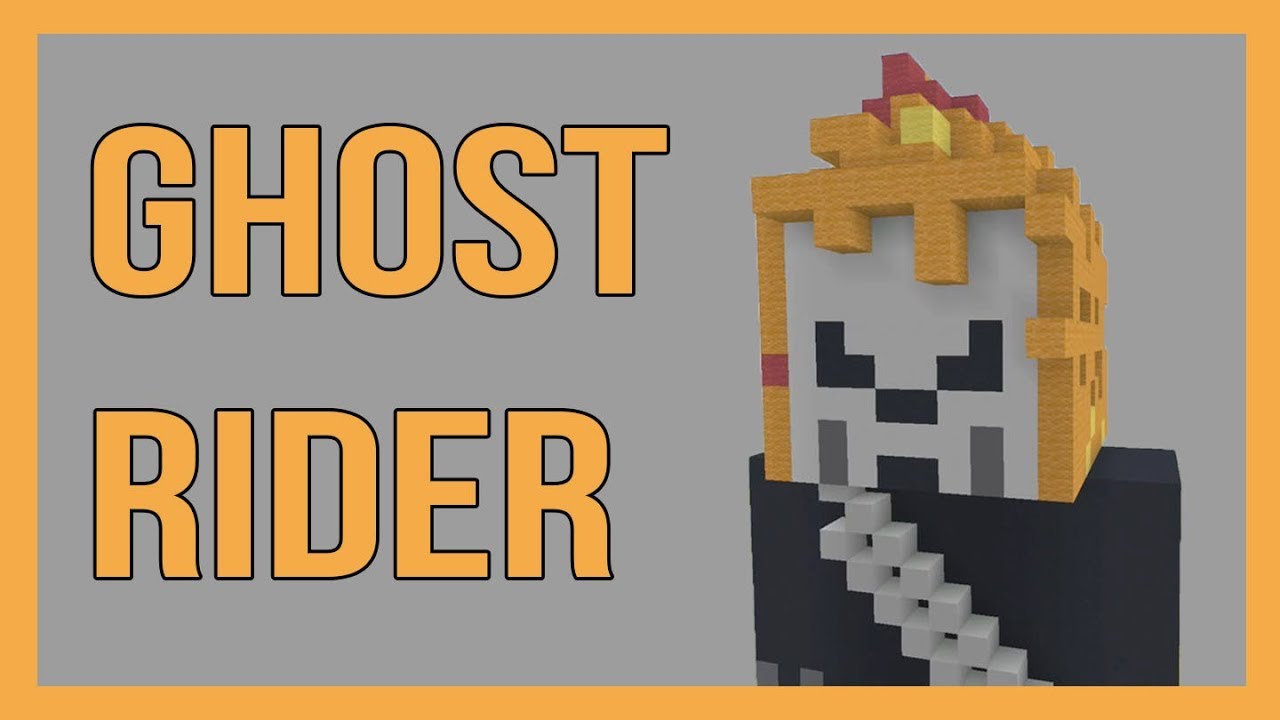 Minecraft | How to Build a Ghost Rider Statue - YouTube