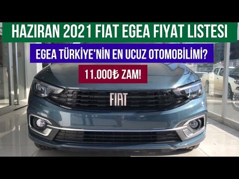 Haziran 2021 Fiat Egea Sedan Fiyat Listesi | Egea Türkiye'nin En Ucuz Otomobili mi?