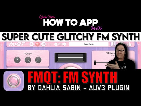Super Cute Glitchy FM Synth FMQT for iOS  - How To App on iOS! - EP 1202 S12