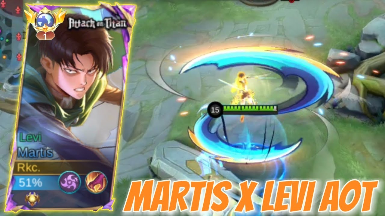 REVIEW SKIN MARTIS X LEVI ATTACK ON TITAN | TOP GLOBAL MARTIS - MOBILE ...
