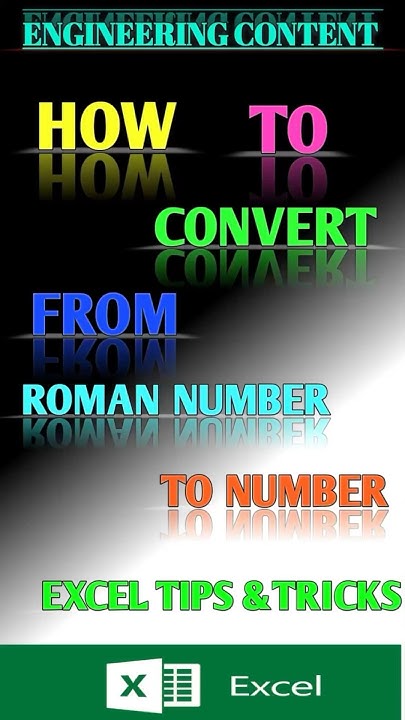 How to convert Roman number to Number #excel #shorts #ytshorts #exceltips #tutorial #viral # ...