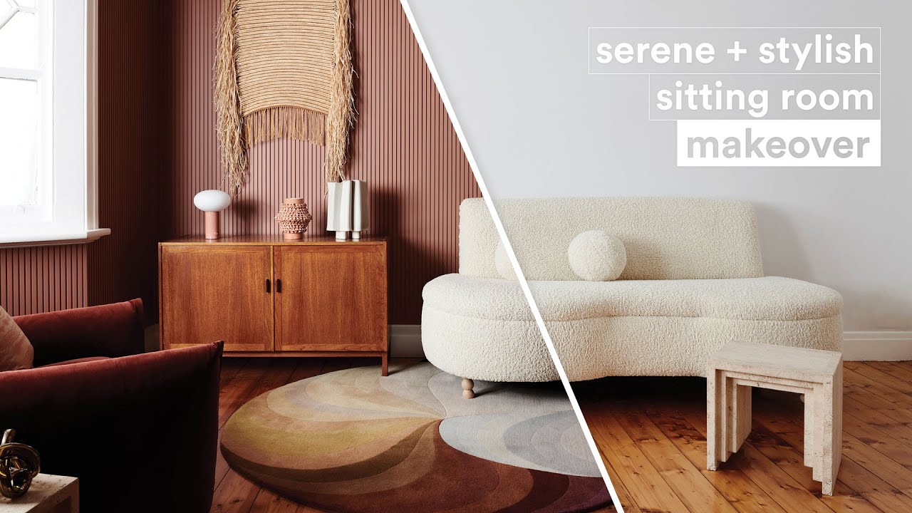 A Serene + Stylish Sitting Room Makeover - YouTube