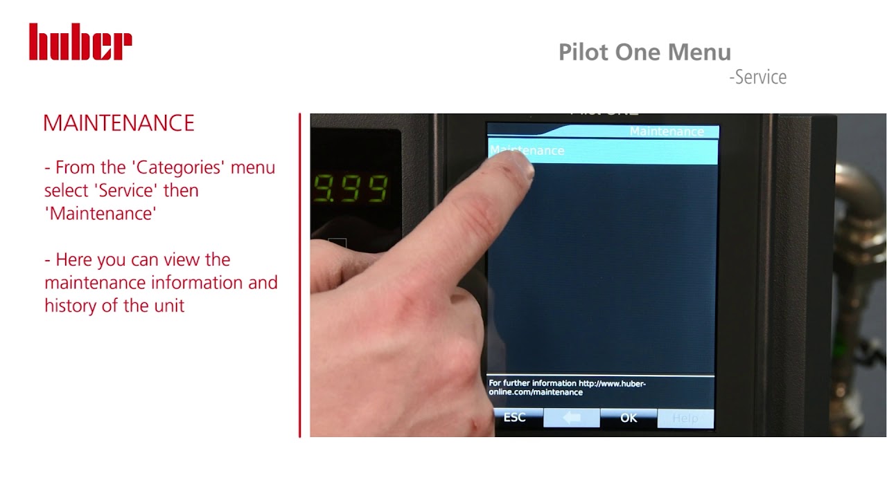 Pilot One Menu | Service - Maintenance - YouTube