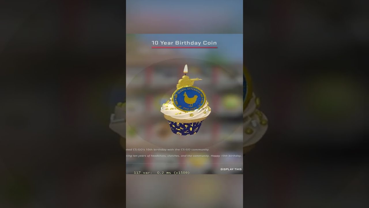 THE CSGO 10TH BIRTHDAY COIN - YouTube
