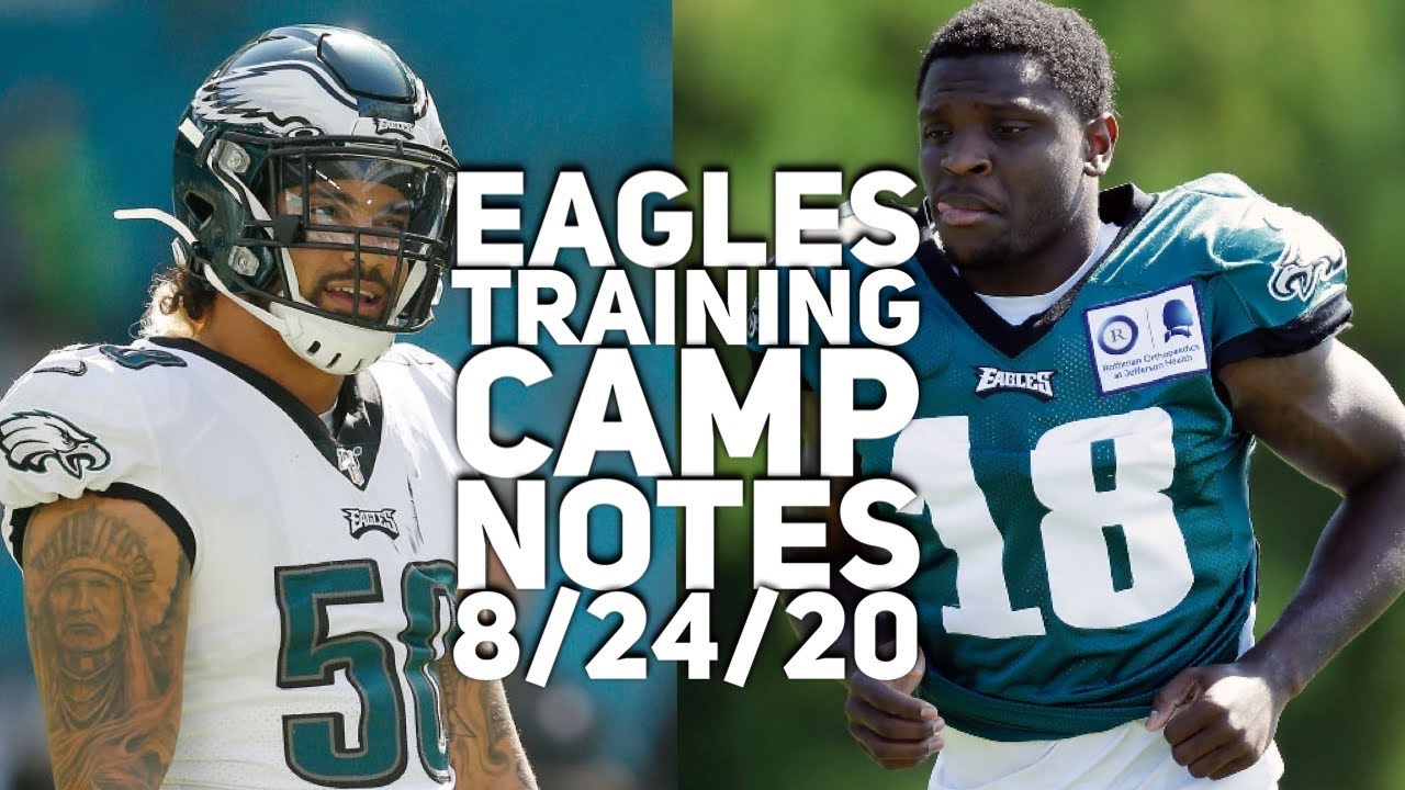 Eagles Training Camp 8/24/20 l Duke Riley Emerging As Starring LB l ...