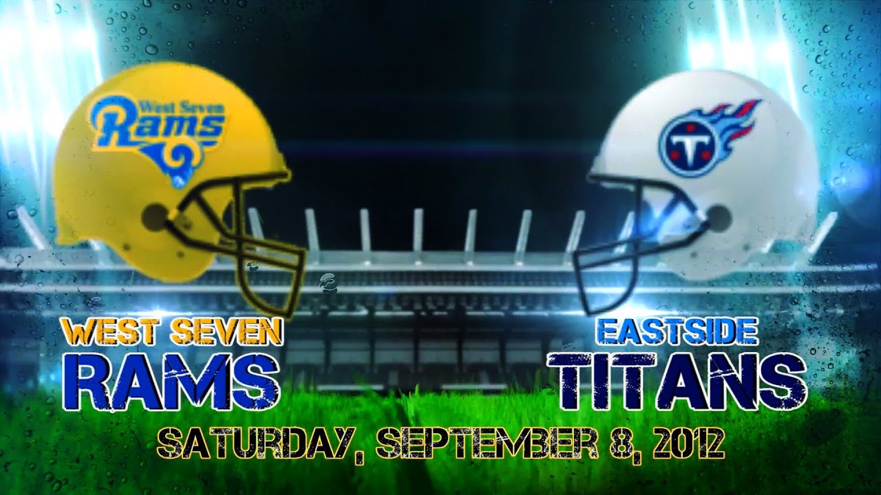 West Seven Rams vs Eastside Titans - 9/8/12 - YouTube