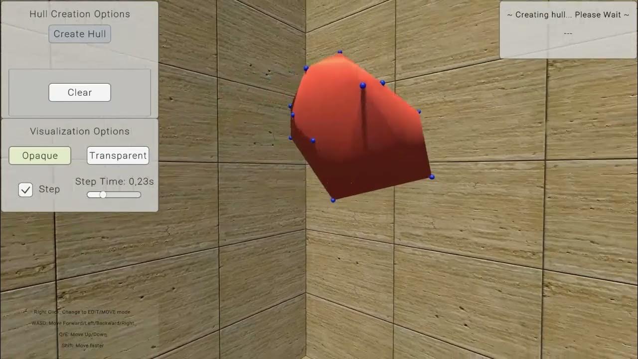 3D Convex Hull with Gift Wrapping method in Unity - YouTube
