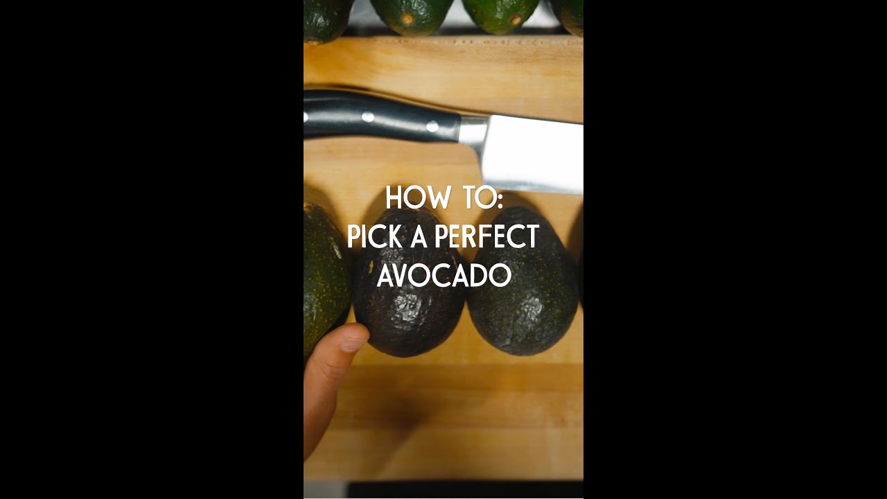 How To: Pick A Perfect Avocado - YouTube