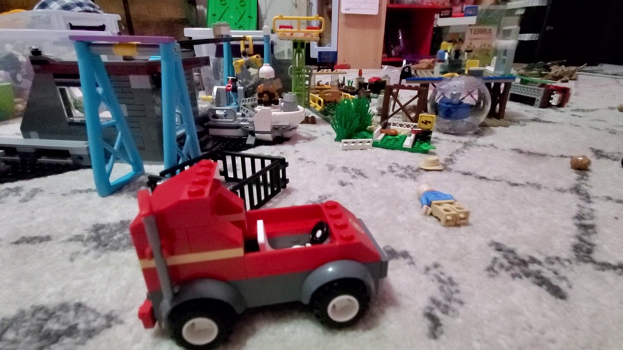 Henry Plays with Jurassic World Legos - YouTube