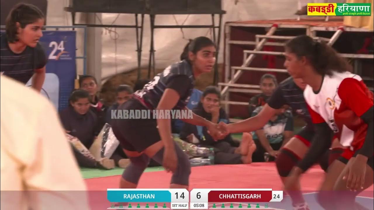 Rajasthan Vs Chhattisharh Pri Quarter 69th Senior National Kabaddi Championship Women's 25 March ...