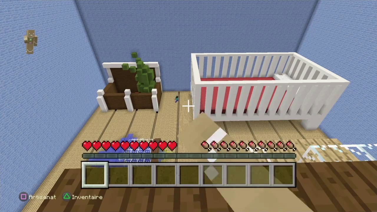 Minecraft cache cache map chambre bébé - YouTube