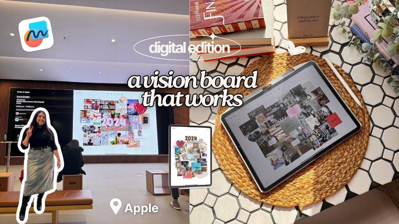 How to Make a Digital Vision Board ☁️ Freeform App | Today at Apple | 📍 ...