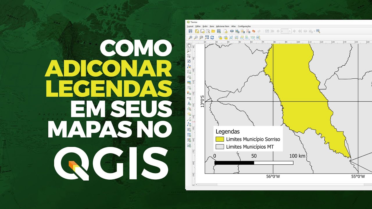 [Aula6] Como Adicionar as Legendas dos Mapas no #QGIS - Mini Curso de ...