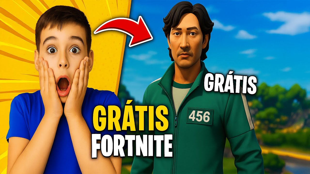🔥 INCRÍVEL! O Jogador 456 está GRÁTIS no FORTNITE 😱🎮 - YouTube