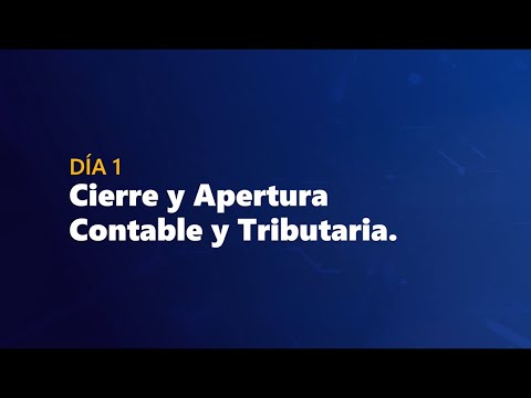 SOFTWARE EMPRESARIAL EJB CONTABLE | CURSO: CIERRE Y APERTURA CONTABLE Y TRIBUTARIA | DÍA 1 - YouTube