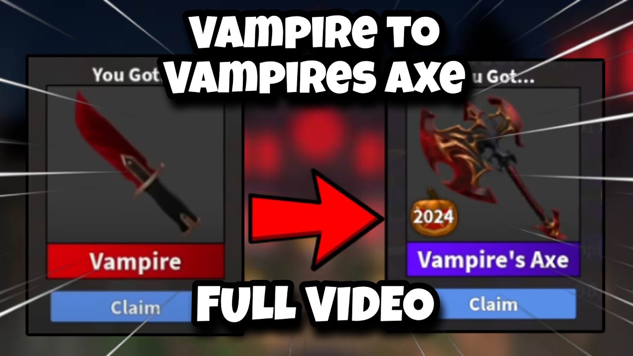 Vampire To Vampire's Axe (FULL CHALLENGE) | Murder Mystery 2 - YouTube