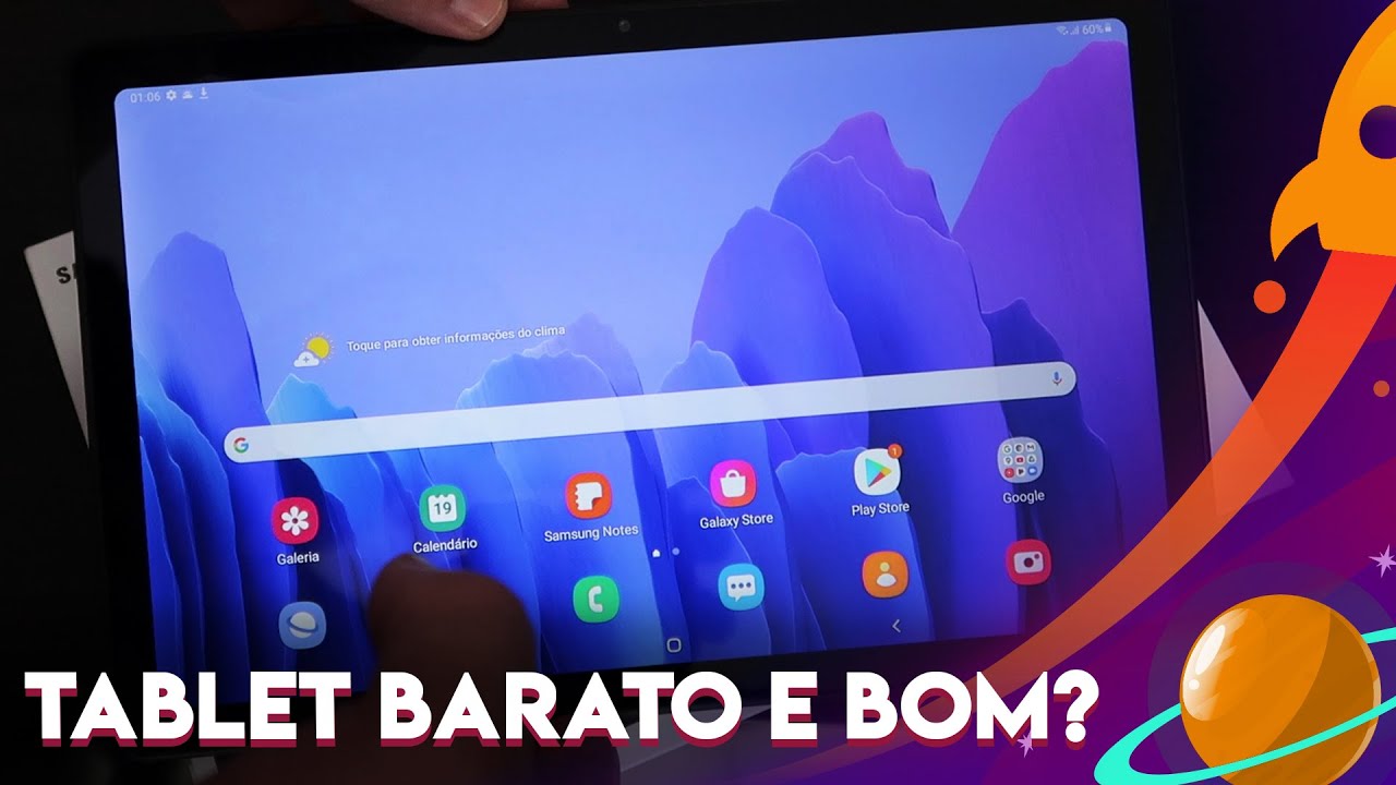 LIGANDO PELA PRIMEIRA VEZ GALAXY TAB A7: TABLET BARATO DA SAMSUNG - YouTube