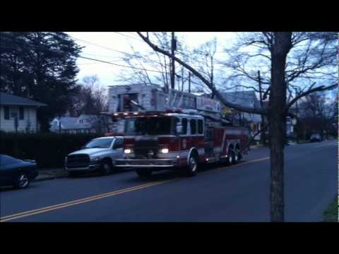 Rahway, NJ Fire Department Tower Ladder # 10 - YouTube
