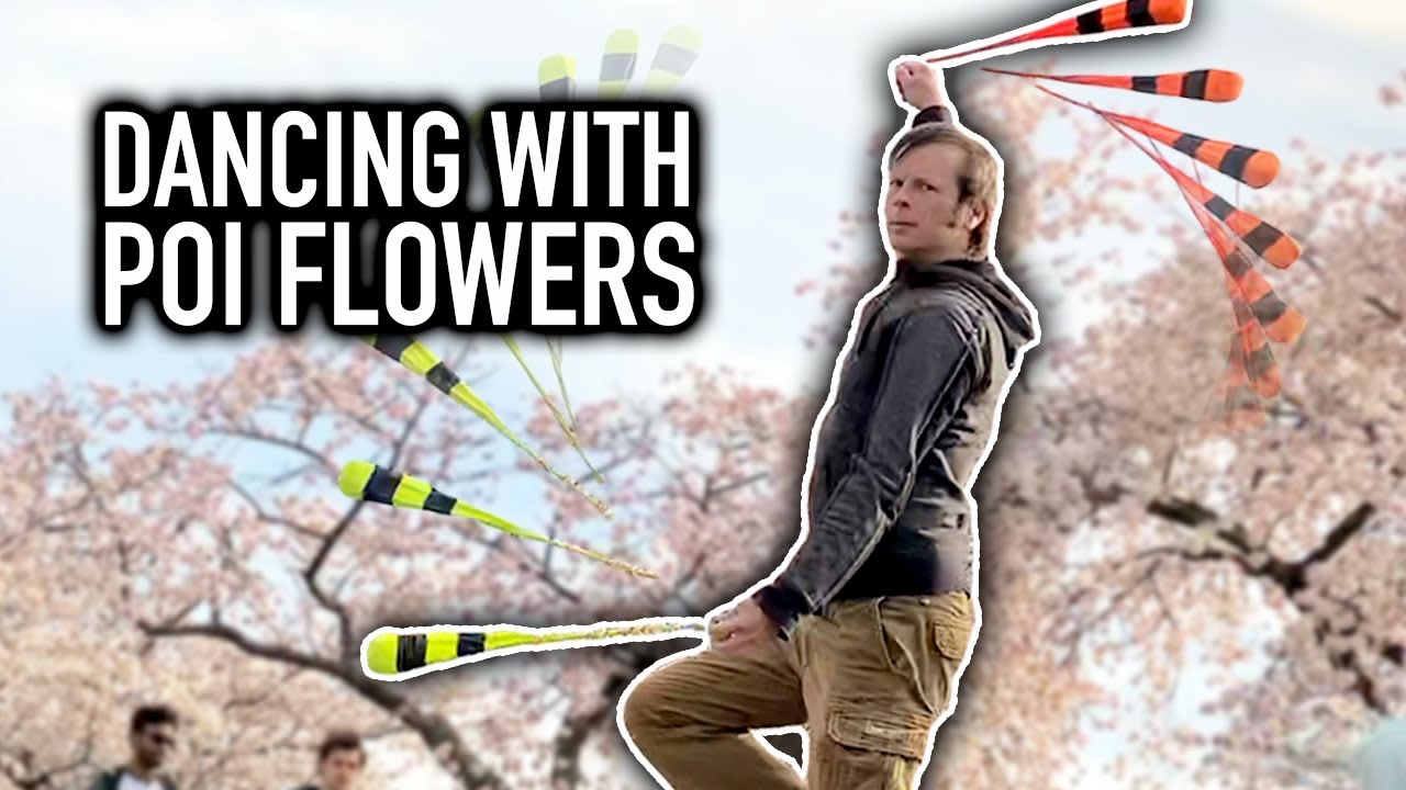 How to Dance With Poi Flowers - YouTube