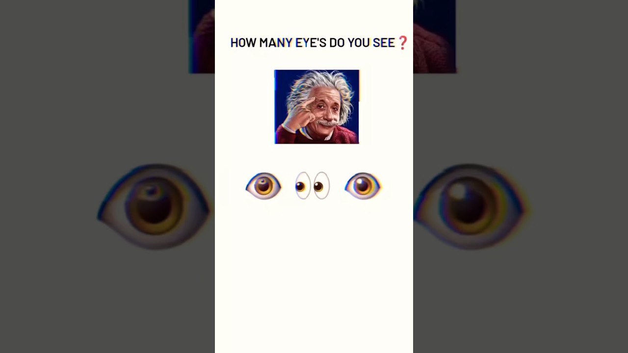 How Many EYES DO YOU SEE ? - YouTube