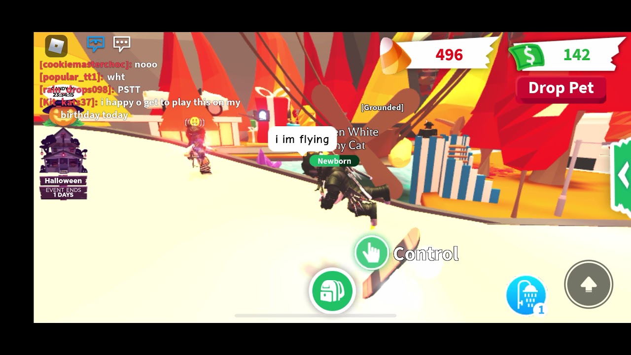 flying in roblox adopt me - YouTube
