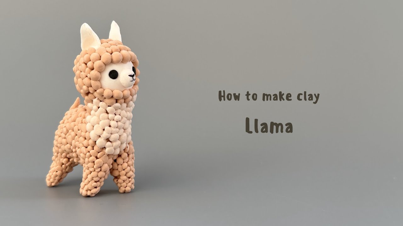 Clay Llama | Easy Air Dry Clay Tutorial - YouTube