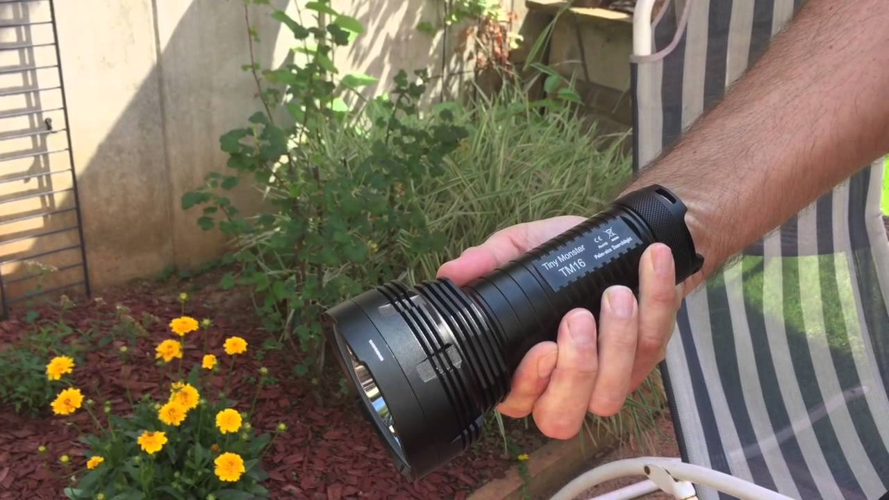 Nitecore TM16 Outdoor Test English (Spass) - YouTube