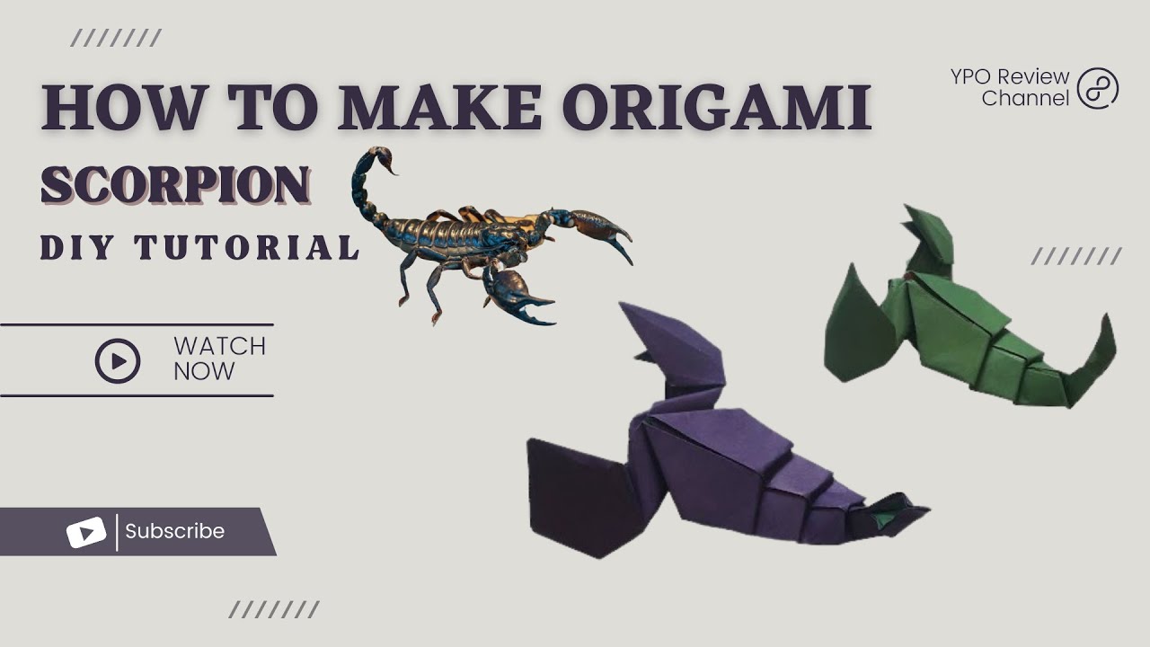 How to Make Paper Scorpion - Origami Step by Step - YouTube