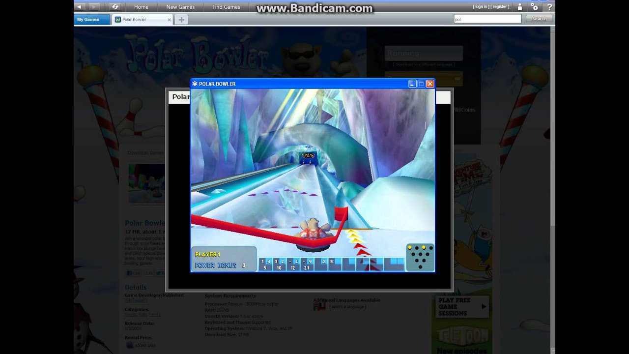 Polar bowler gameplay - YouTube