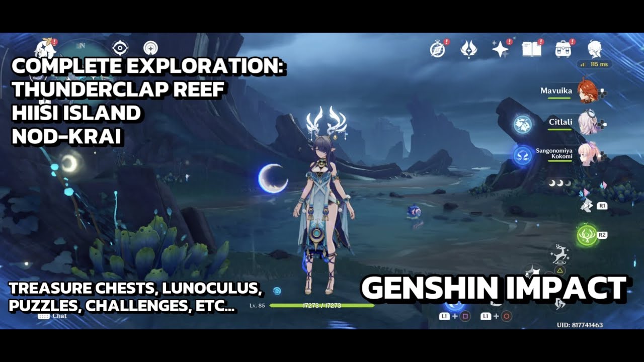 [Genshin Impact Exploration] Thunderclap Reef - Hiisi Isl, Nod-Krai ...