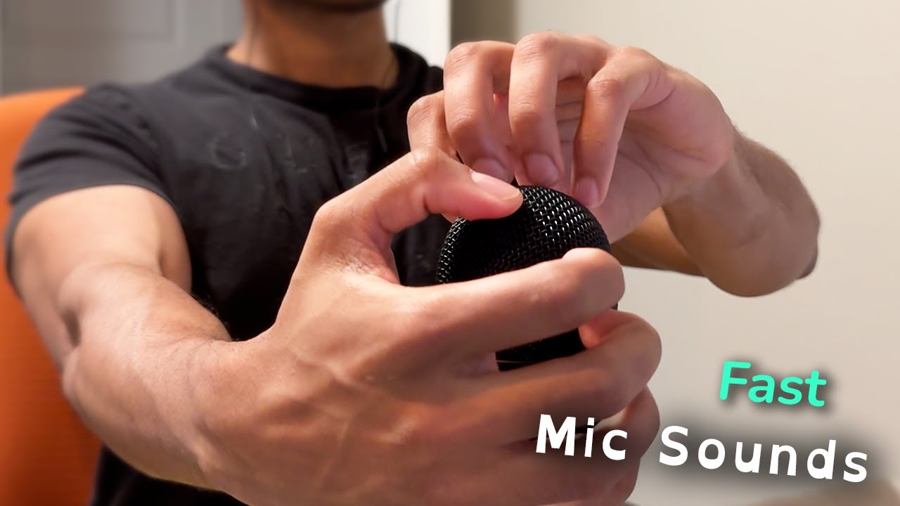 ASMR Fast and aggressive mic scratching, tapping - YouTube