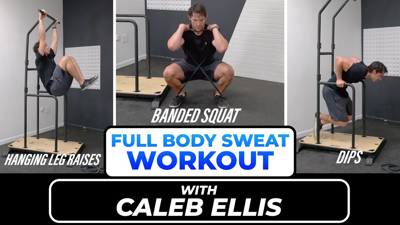 Fit! Home Gym: 20 Min Full Body Sweat Workout with Caleb Ellis | Leg ...